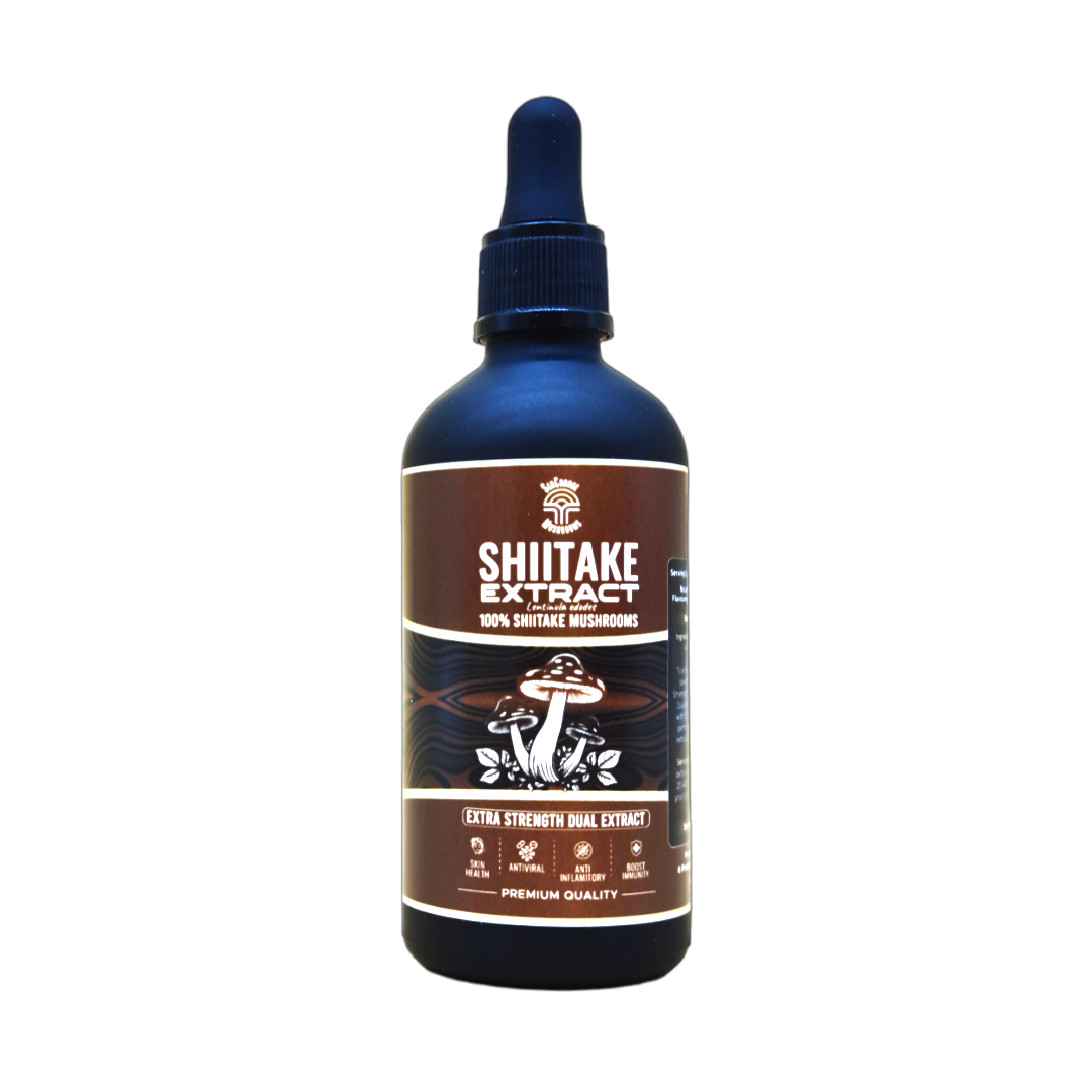 Shiitake Mushroom Dual Extract 100ml - Premium Mushroom Supplement ...